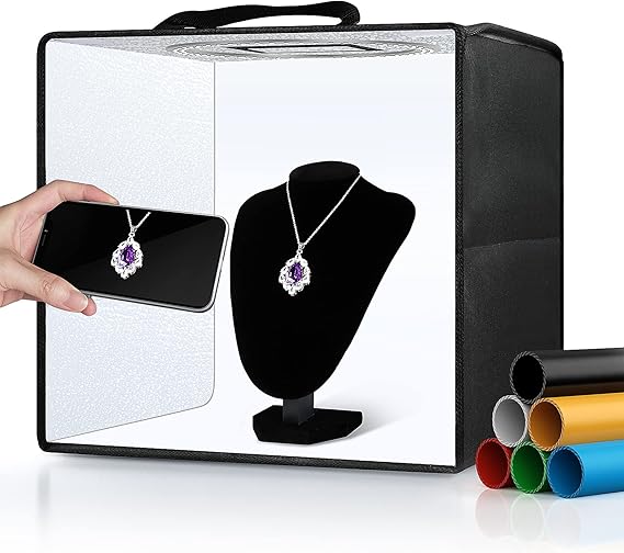 Amazon.com : Glendan Portable Photo Studio Light Box,12"x12 ...