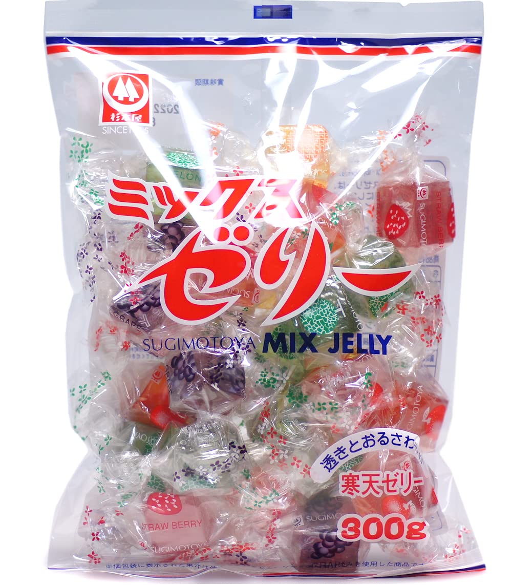 Amazon.com : Mayca Moon Mixed Fruit Jelly Agar jelly candy 300g ...
