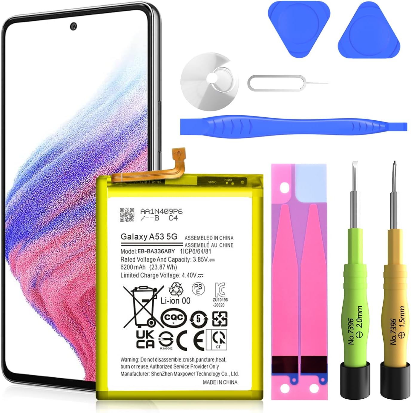 Amazon.com: E-YIIVIIL Replacement Battery EB-BA536ABY Compatible with ...