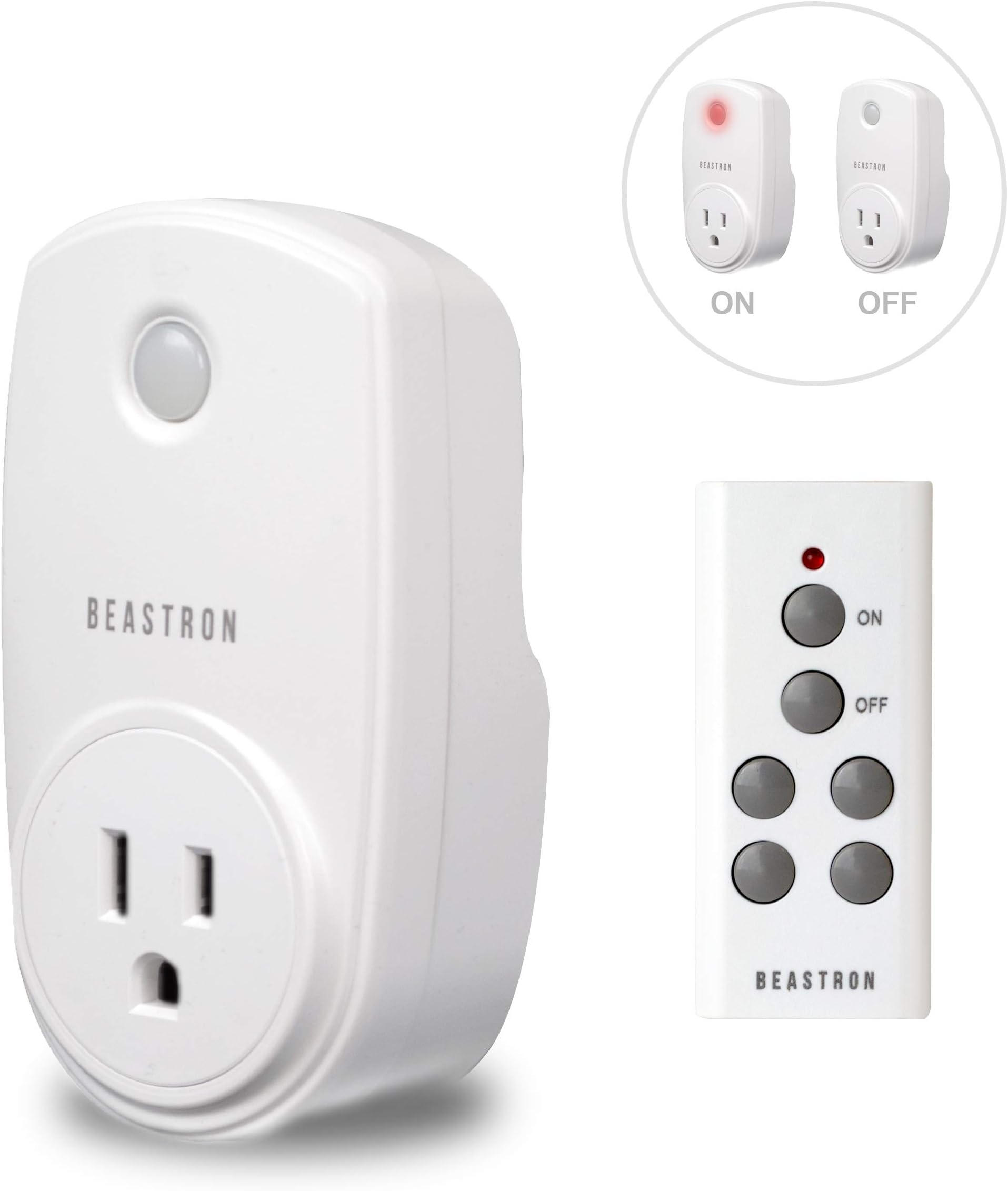 Amazon.com: Beastron Remote Control Electrical Outlet Switch for Lights ...
