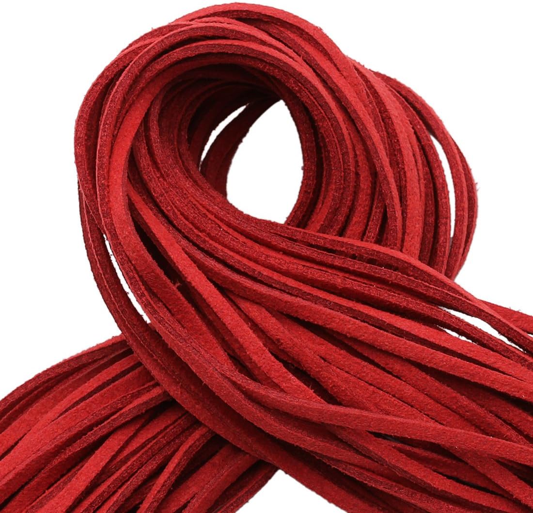 Amazon.com: 100 Yard Spool Flat Suede Leather Cord Lace Beading Craft ...