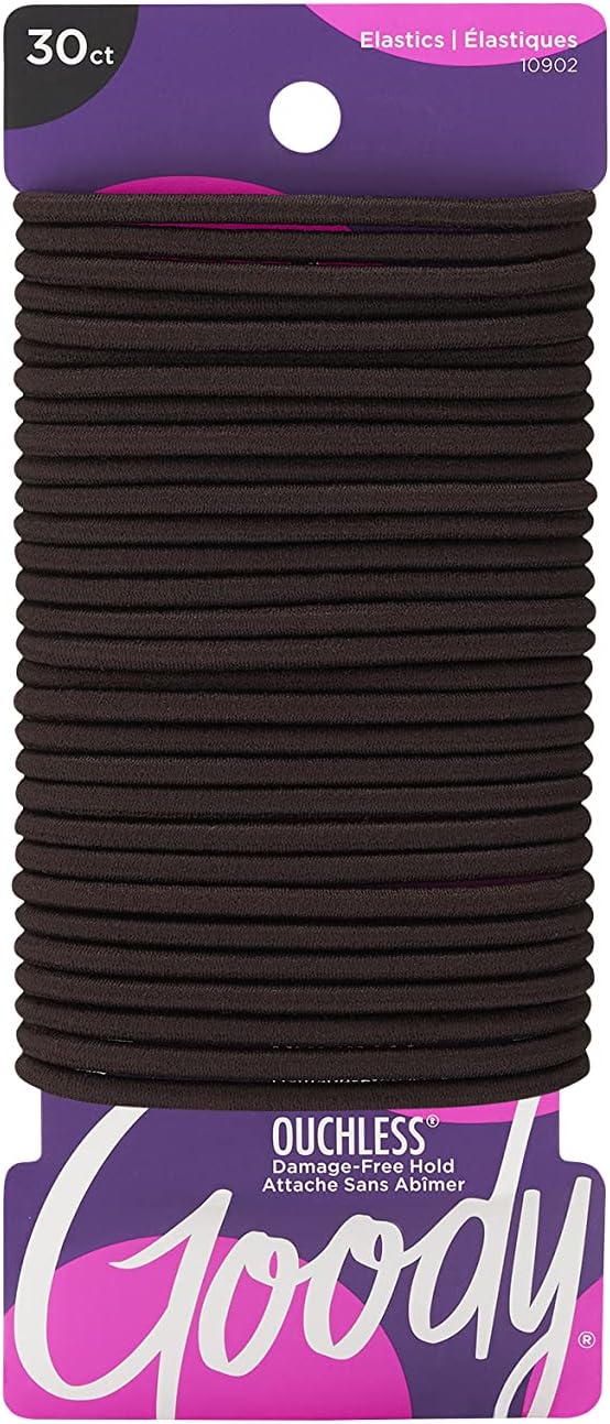 Amazon.com : Goody WoMens Ouchless 4 mm Elastics, Gray, 17 Count ...