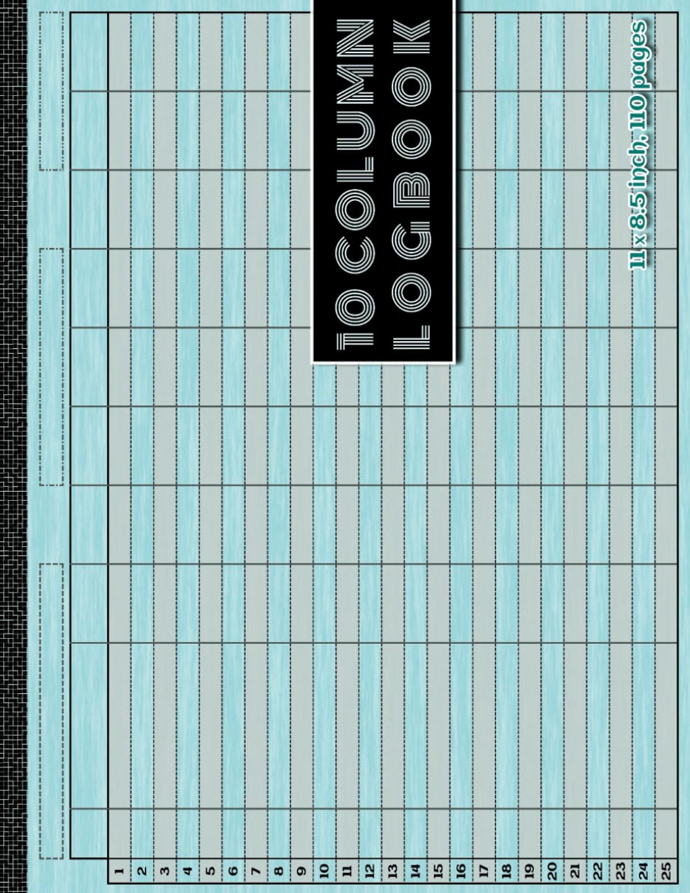Amazon.com: 10 Column Log Book: Large Customizable Multipurpose Logbook ...