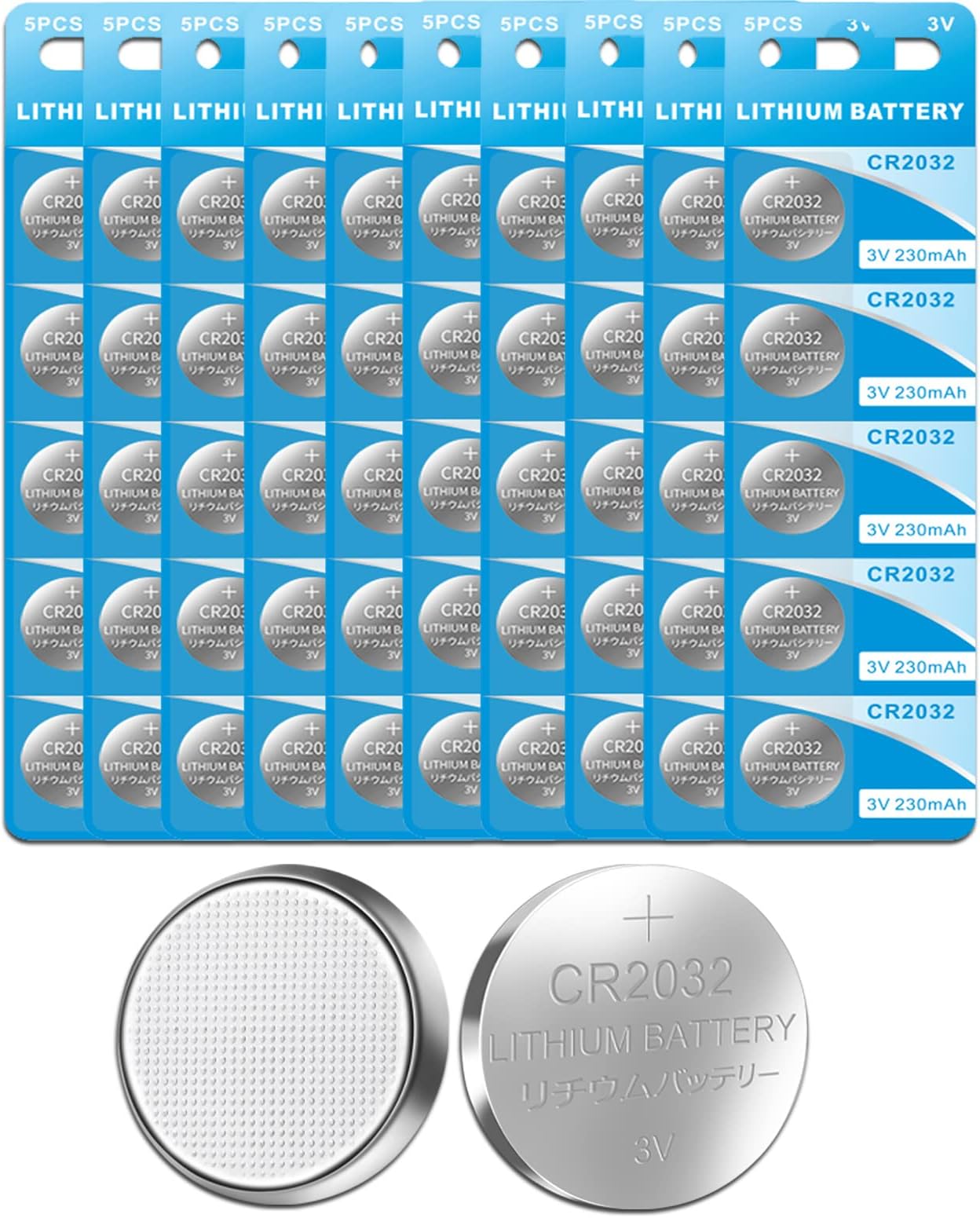 LiCB Lot de 20 piles au lithium CR2032 3 V, longue durée et haute ...
