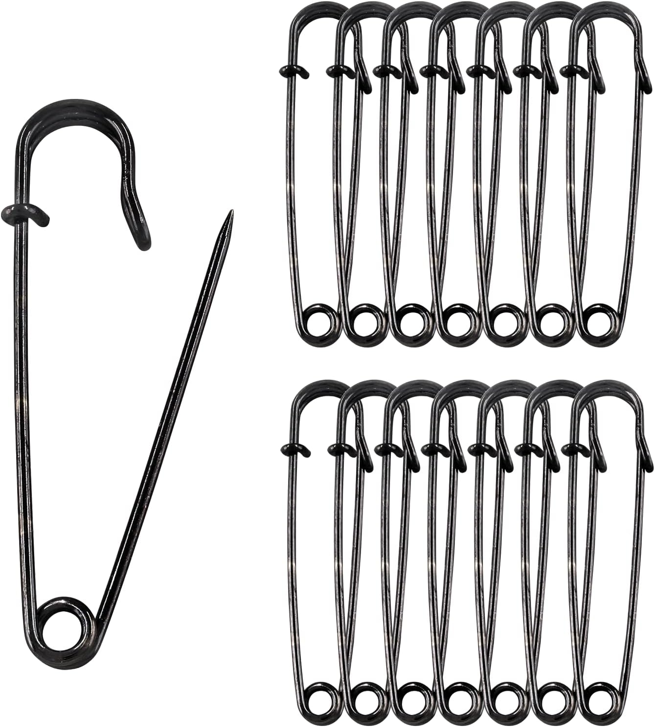 Amazon.com: Hitefu 50PCS Safety Pins, 3inch/75mm Heavy Duty Extra Large ...
