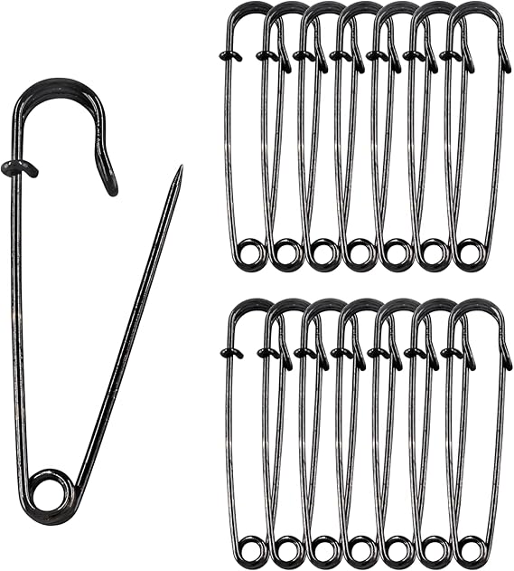 Amazon.com: Hitefu 50PCS Safety Pins, 3inch/75mm Heavy Duty Extra Large ...