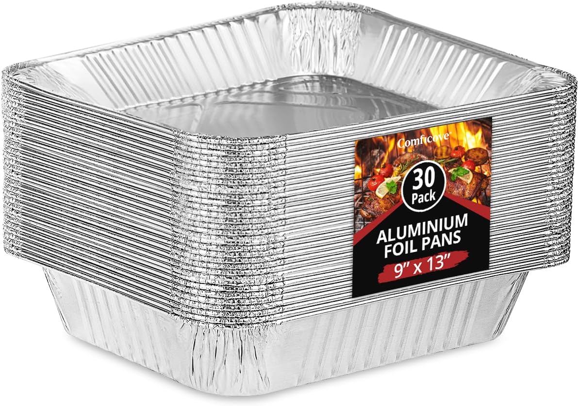 Amazon.com: Aluminum Pans (50 Pack) - Disposable Foil Pans with No Lid ...