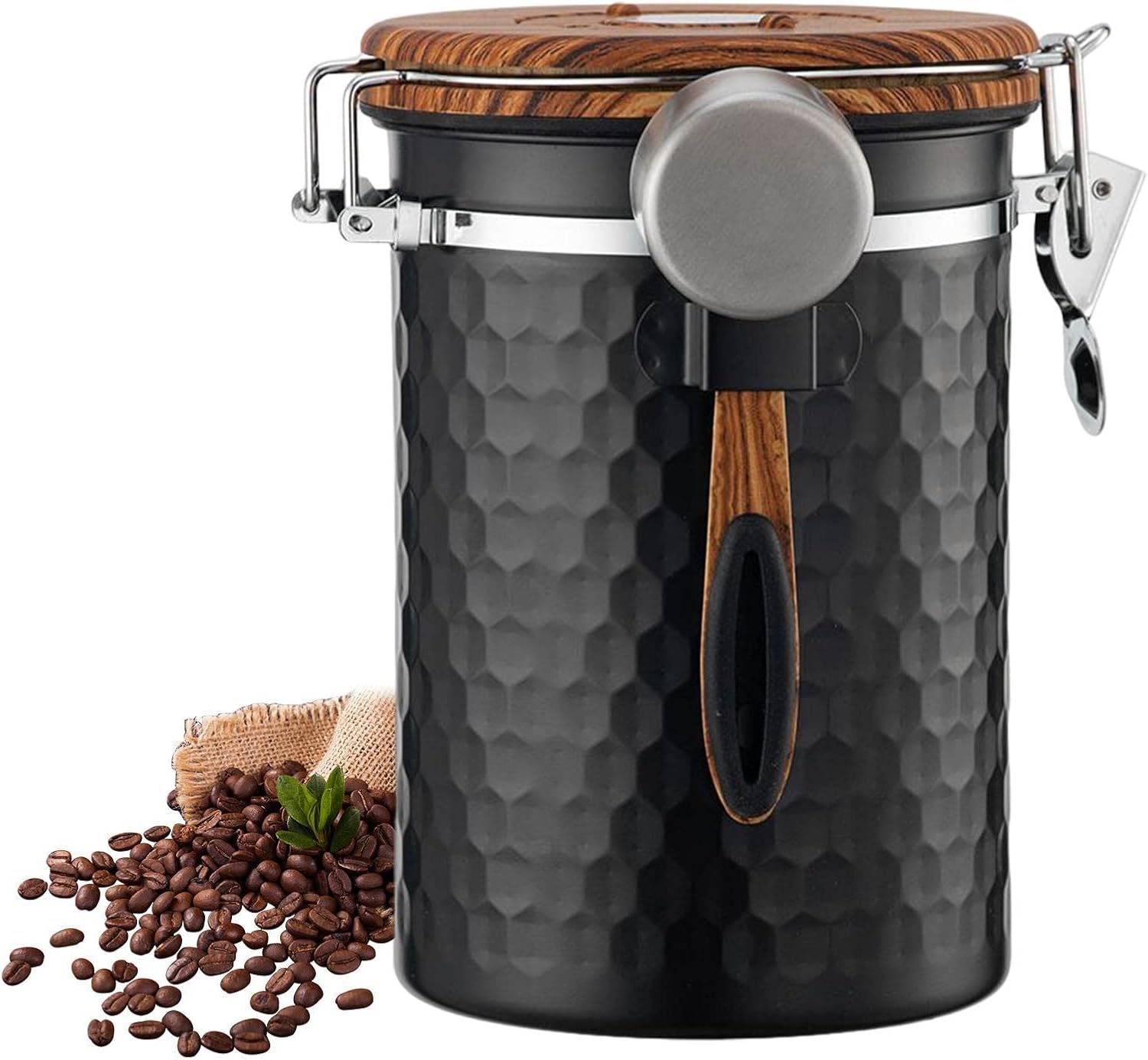 Rianpesn Coffee Canister - Airtight Stainless Steel Food Jars with ...