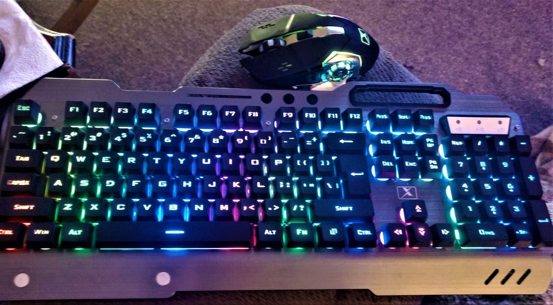 $10/mo - Finance Wireless Gaming Keyboard and Mouse Combo,Rainbow LED ...