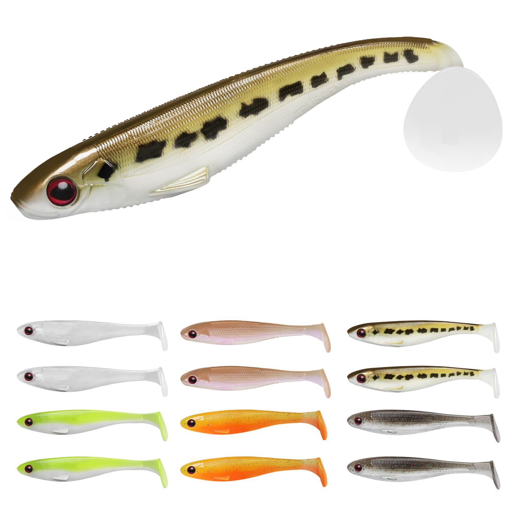 Truscendeasy Catch Soft Lures Unique Vibrating Swim Action And Trembly ...