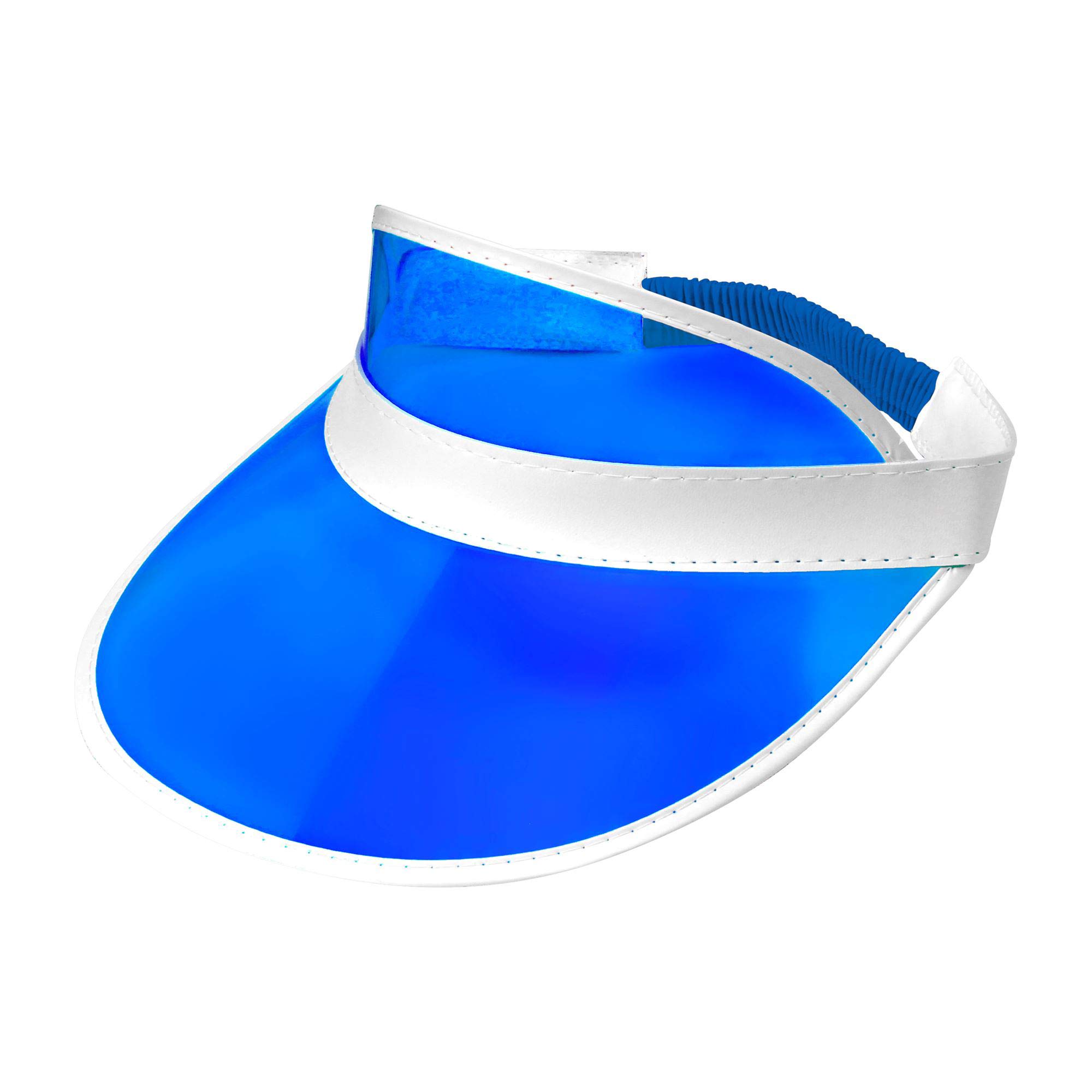 80s Visor 2x Yellow Perspex Visor With White Rim – Retro 80s Rave