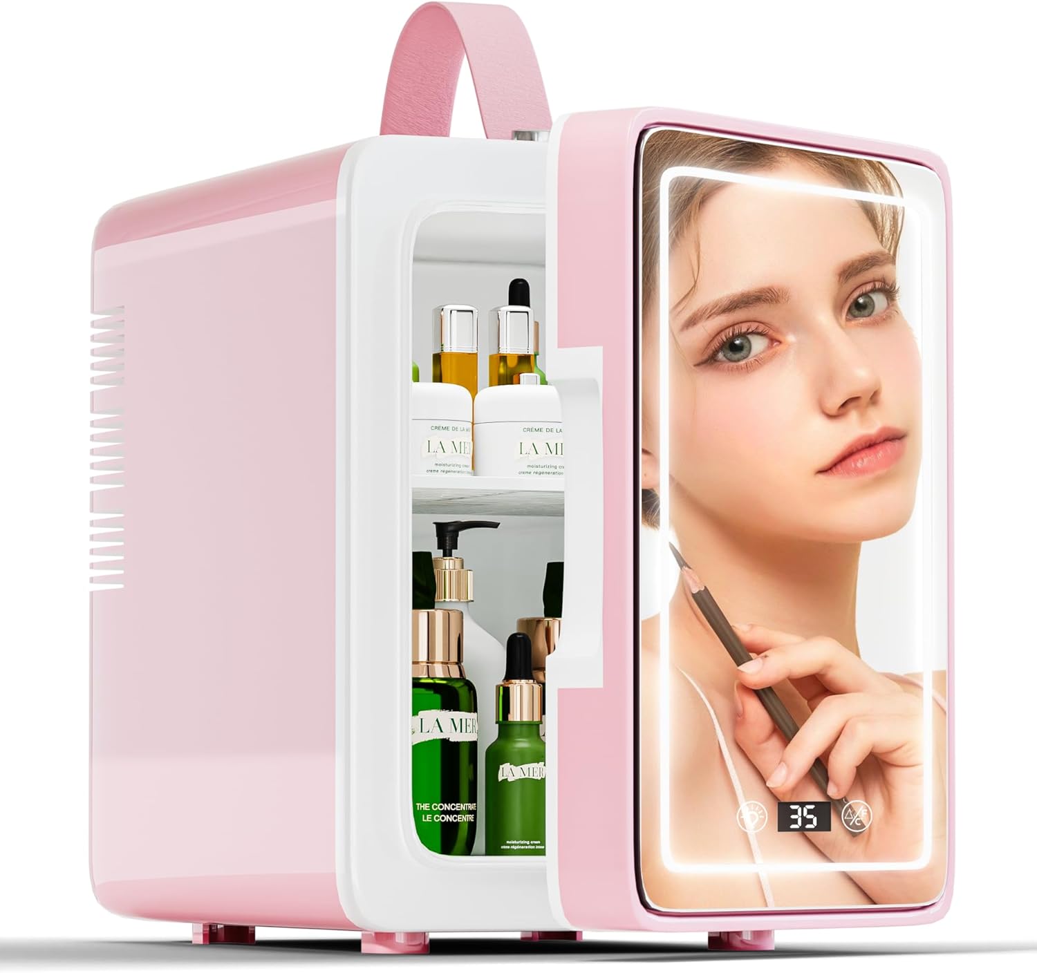 Amazon.com: BOGDA 4L Mini Skincare Fridge with Dimmable LED Light ...