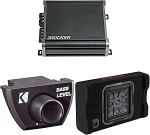 Amazon.com: Kicker 49L7TDF122 Down-Firing 12" L7T 2-Ohm Subwoofer Enclosure & CX800.1 Mono ...