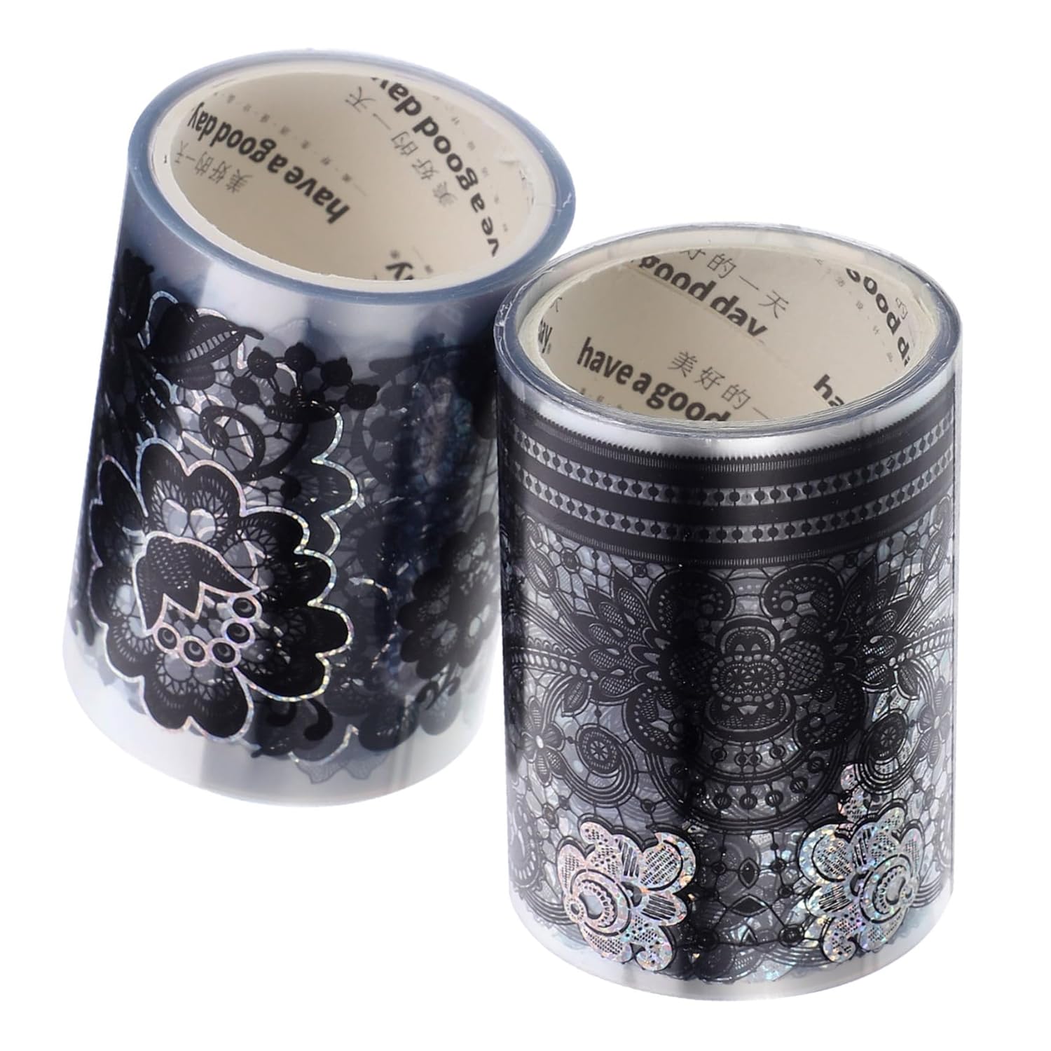 Amazon.com: KICHOUSE 2 Rolls Lace and Washi Tape Seasonal Washi Tape ...