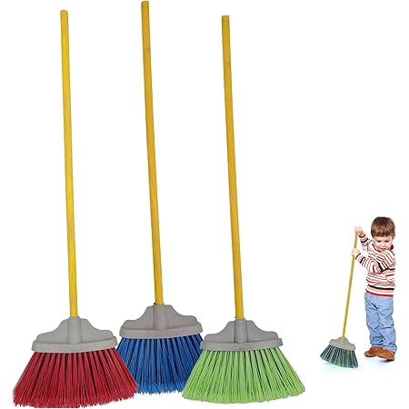 Amazon.com: Children's Brooms 27" Long for Kids Toddlers Sweeping ...
