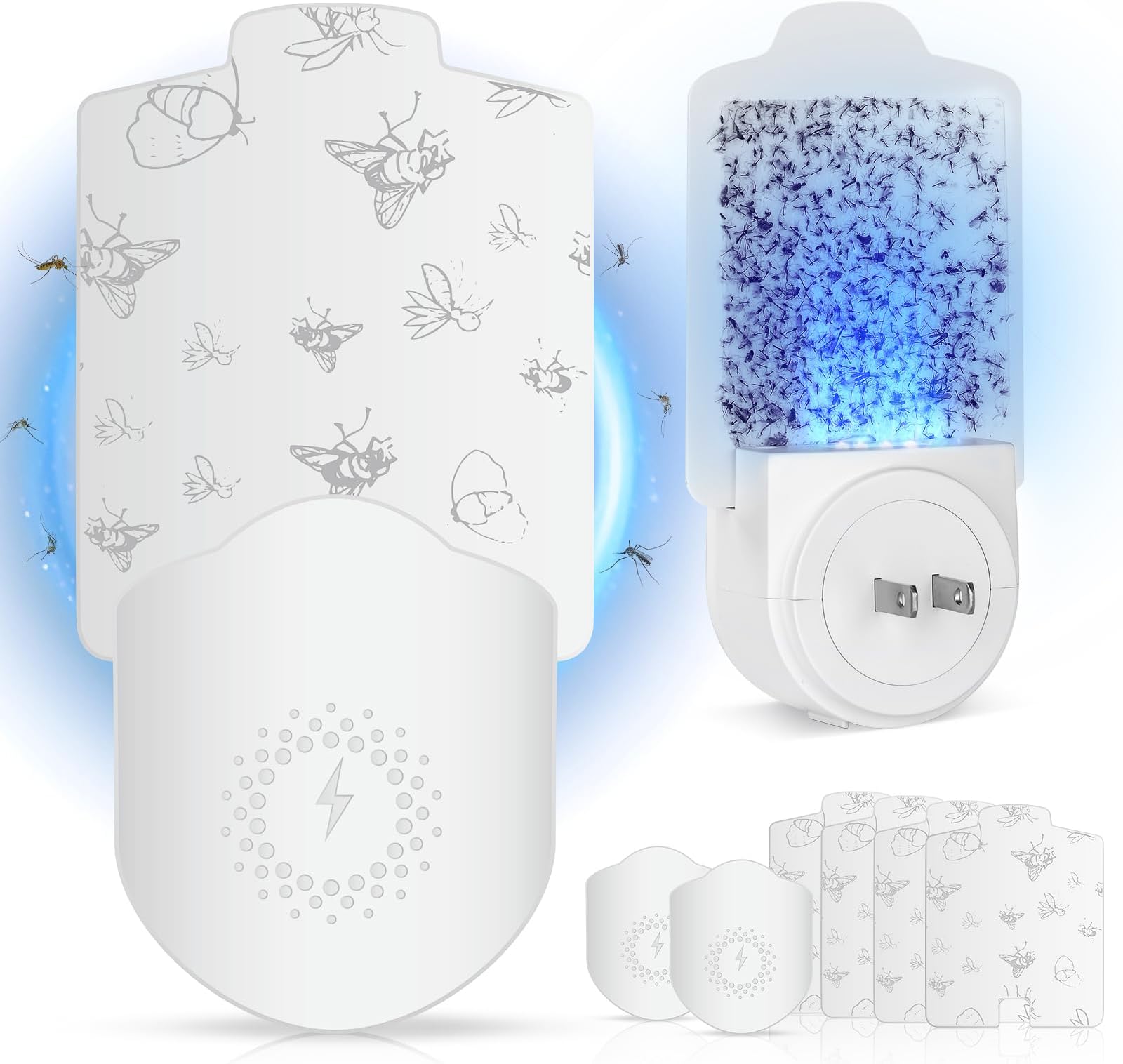 Amazon.com : Flying Insect Trap 2Pack Indoor Plug-in Fly Trap for Flies ...