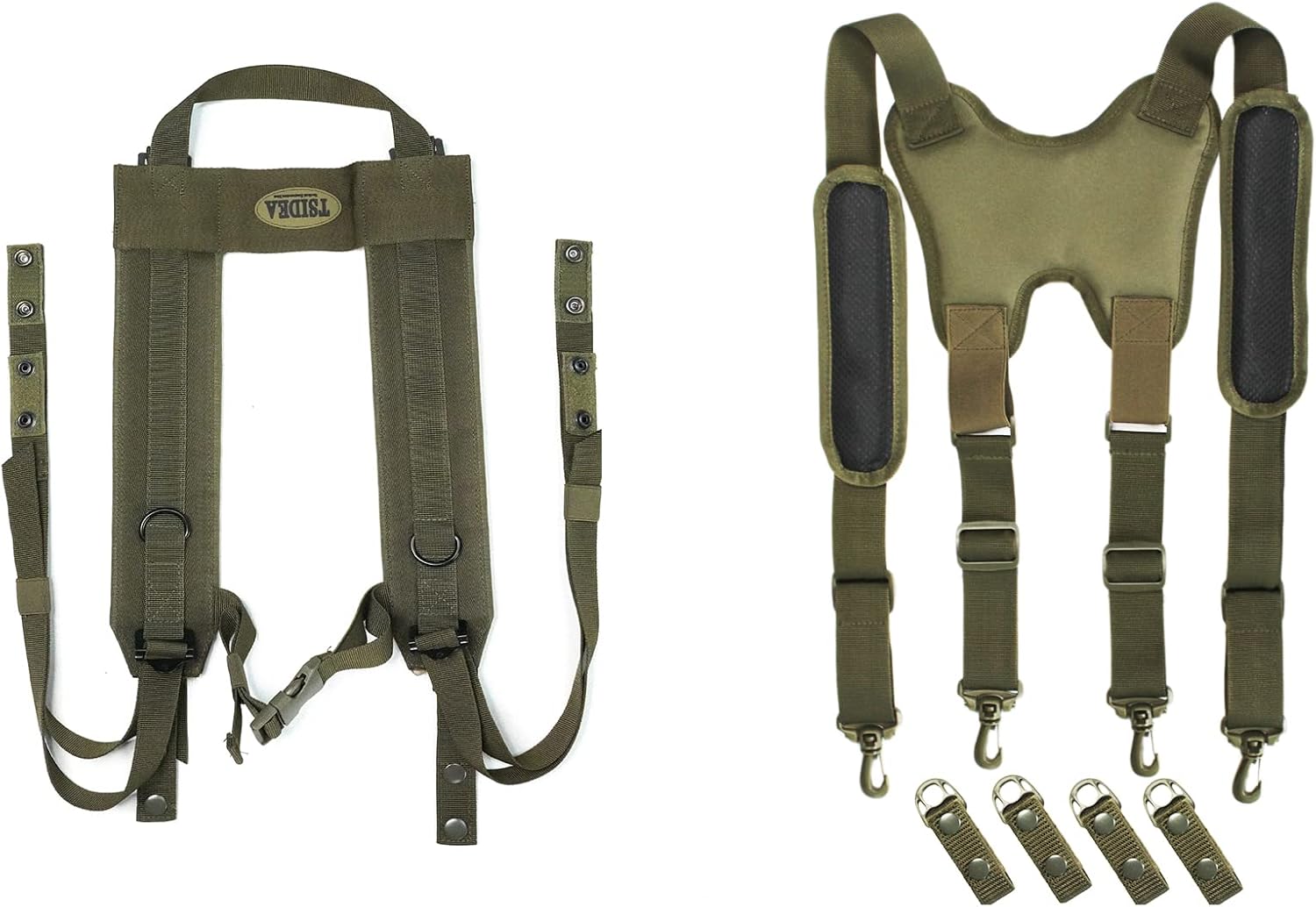 Amazon.com: MELOTOUGH Military Outdoor H-Harness Battle Suspenders ...