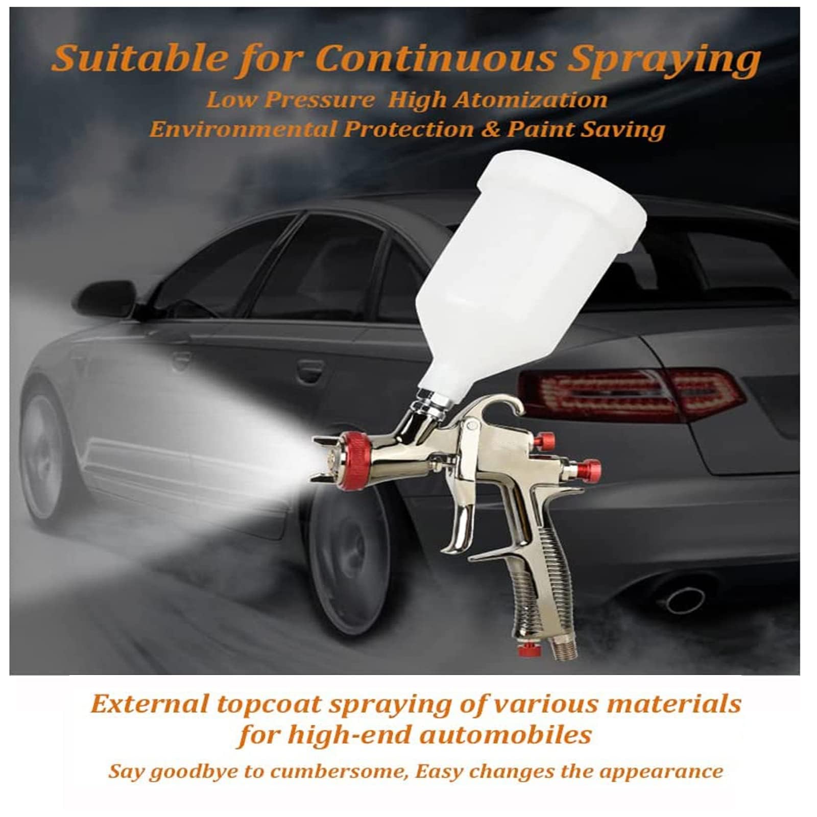 Snapklik.com : LVLP Spray Gun R500, Automotive Paint Gun,Air Paint ...