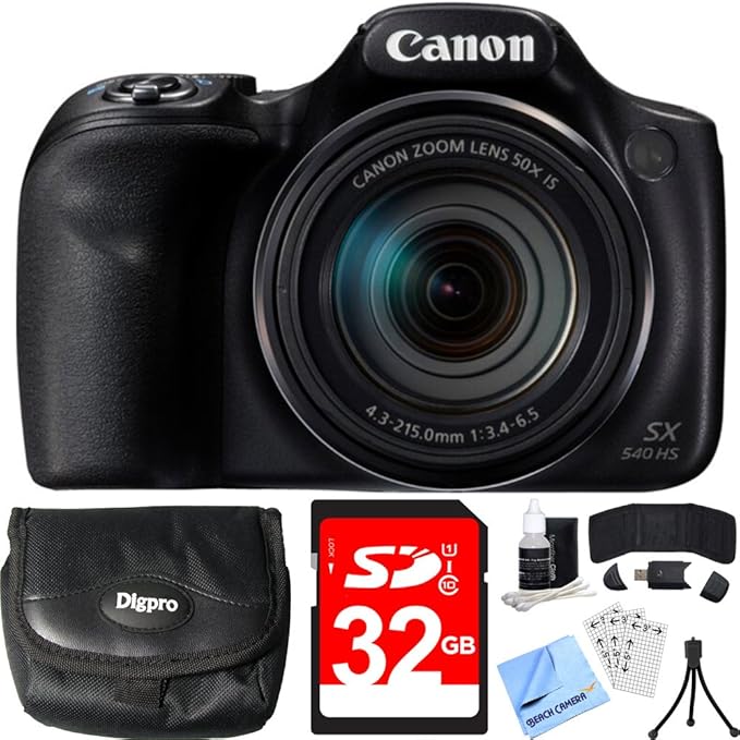 Amazon.com : Canon PowerShot SX540 HS 20.3MP Digital Camera with 50x ...