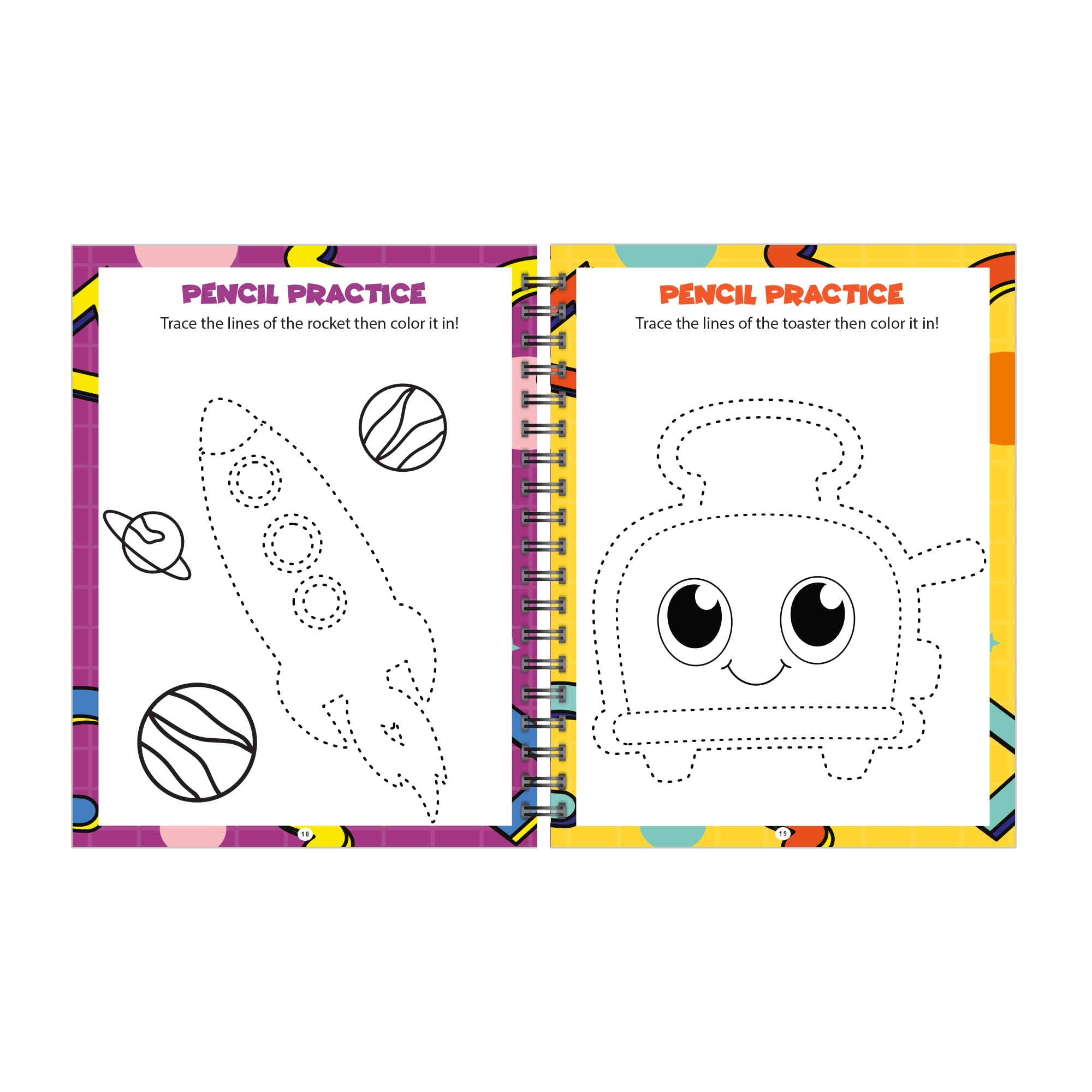 Snapklik.com : Channies Pre-K Dry Erase Activity Book, Preschool Workbook