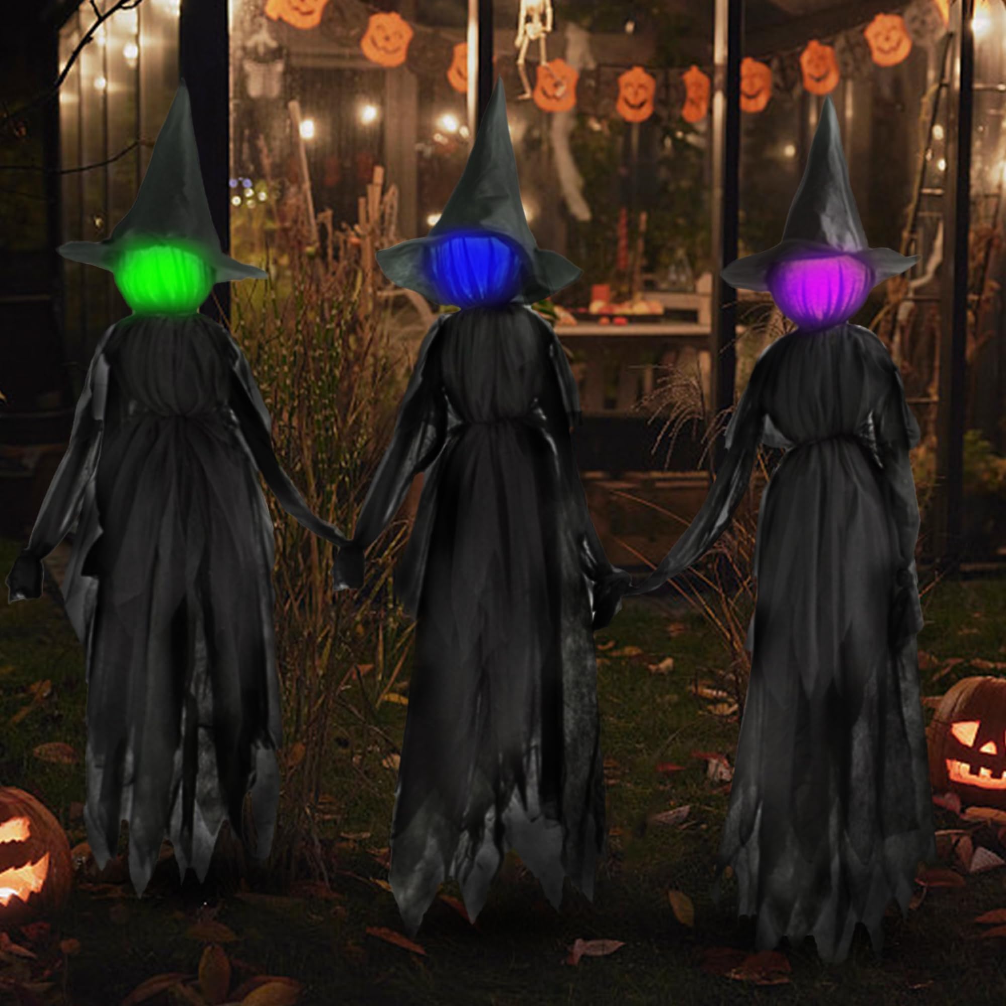 3 Witches Yard Decoration 3 Witches Halloween Decorations Outdoor, 5