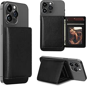 Amazon.com: LOHASIC for MagSafe Wallet with RFID Protection, Magnetic Wallet 6 Card Holder with ...