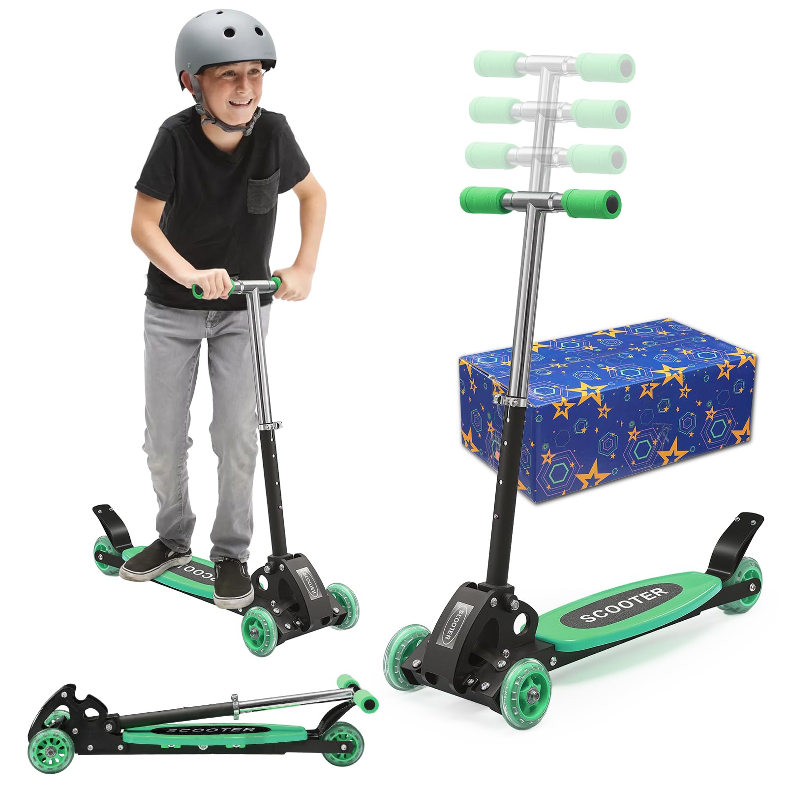 Snapklik.com : Scooters For Kids 3-7, Heavy Duty 3 Wheel Toddler ...