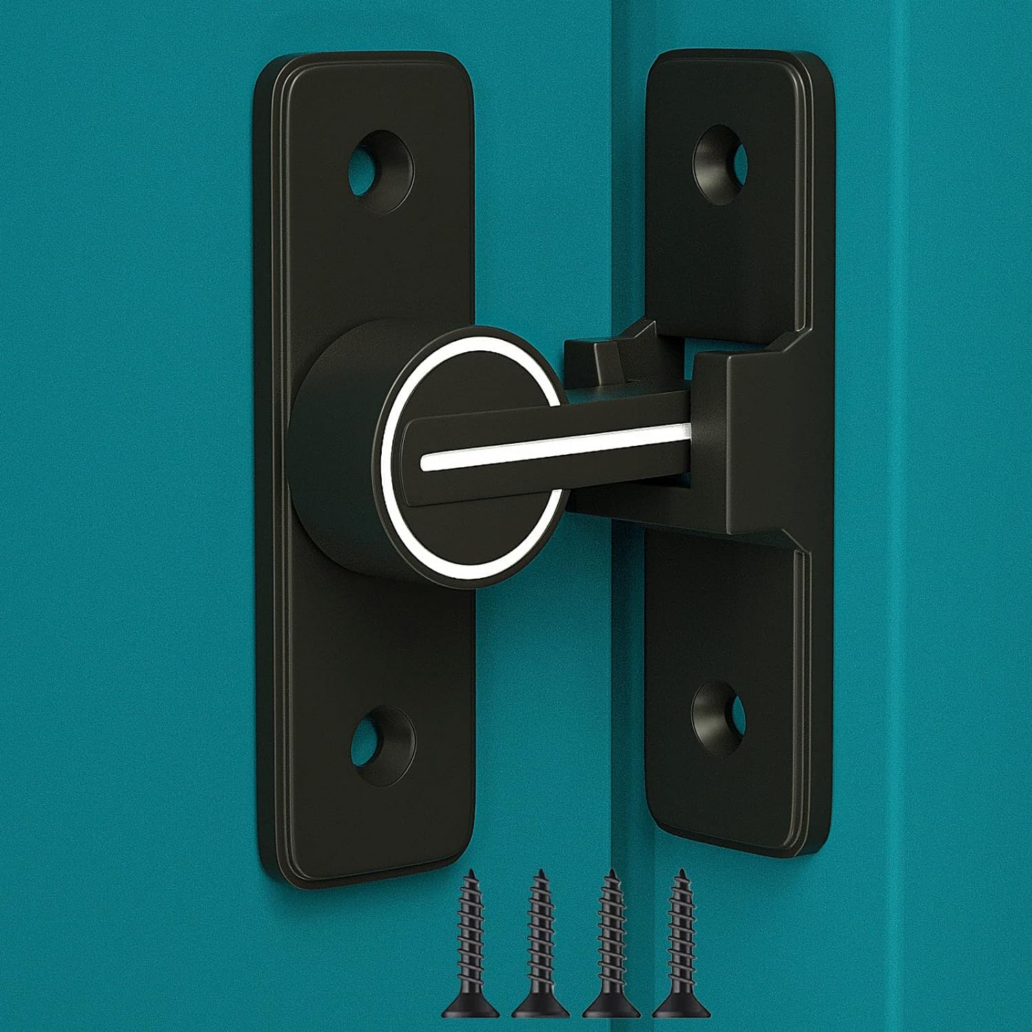 Buy Aputue Flip Door Sliding Latch, 90 Degree Luminous Tone Right Angle ...