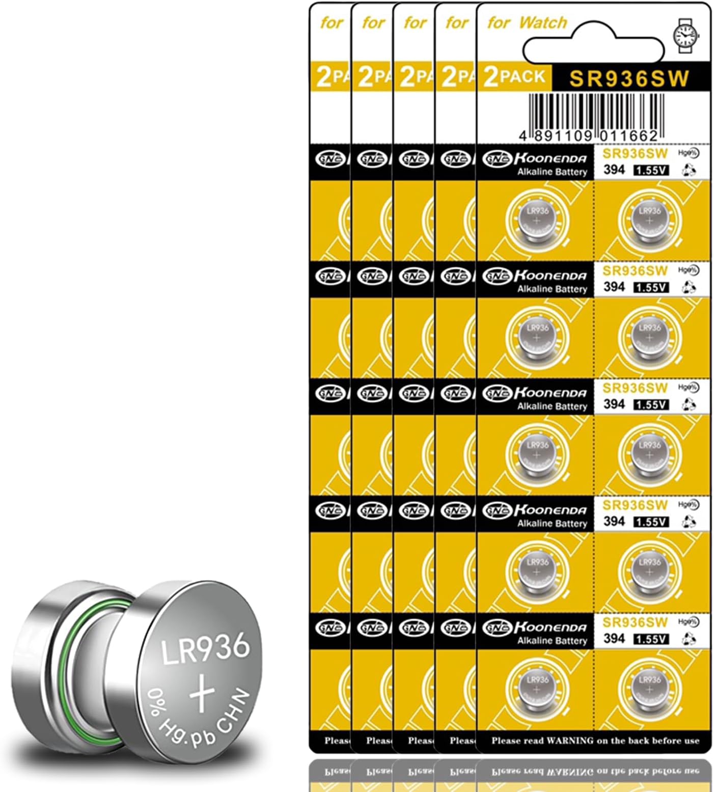 Amazon.com: PKCELL LR936 Batteries LR45 1.5V AG9 Battery G9 194 394 ...