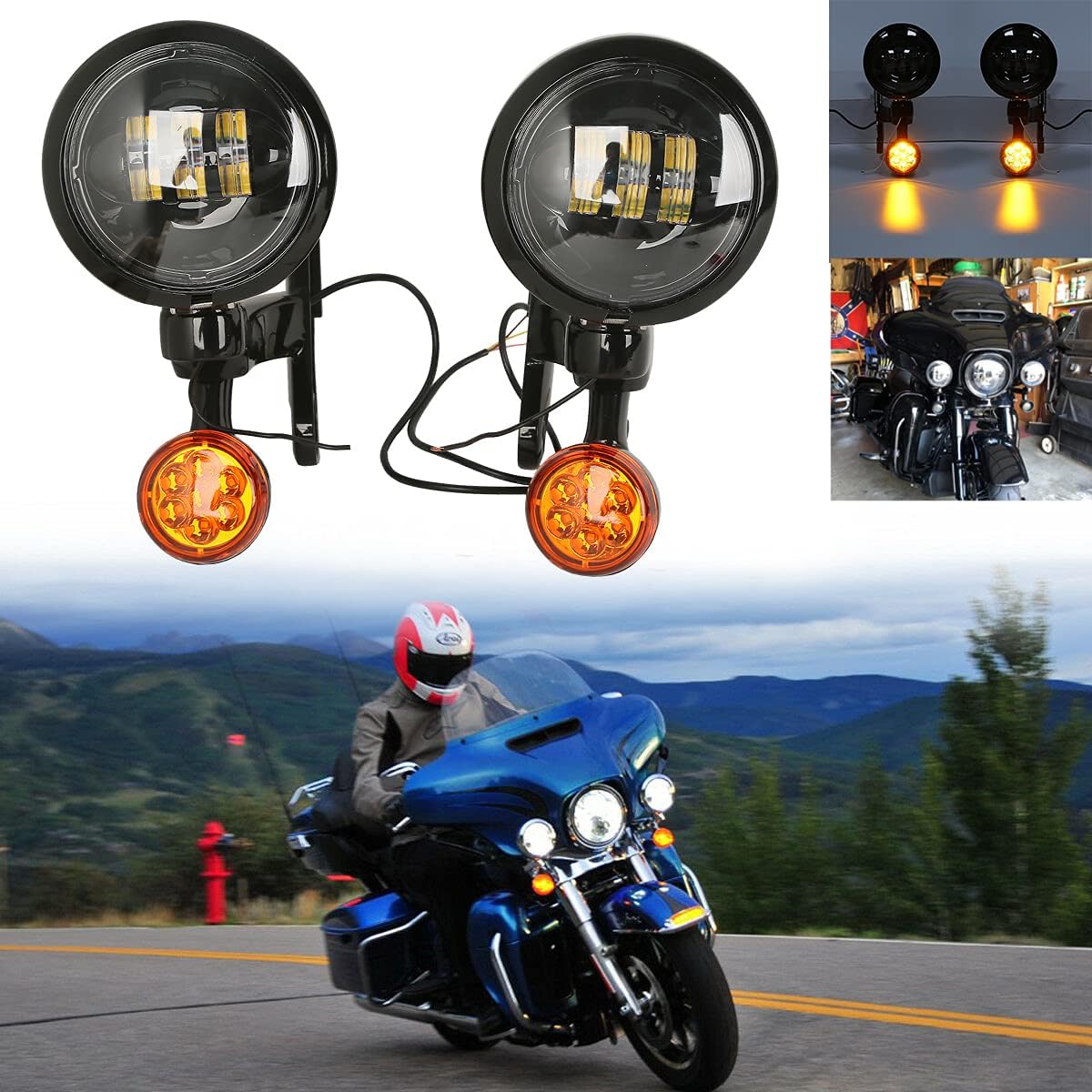 Amazon.com: 4-1/2" Led Auxiliary Spotlight Passing Light W/Housing ...