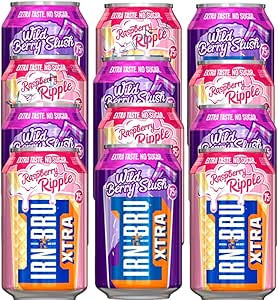 VSTAR Irnn Bru Xtra Raspberry Ripple & Wild Berry Slush No Sugar & Low ...