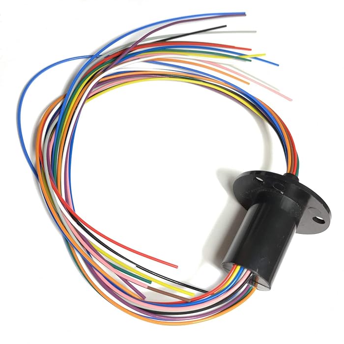Buy Taidacent 6 Wires12 Wires 2A 5A 10A 15A 20A 30A Slip Ring Collector ...