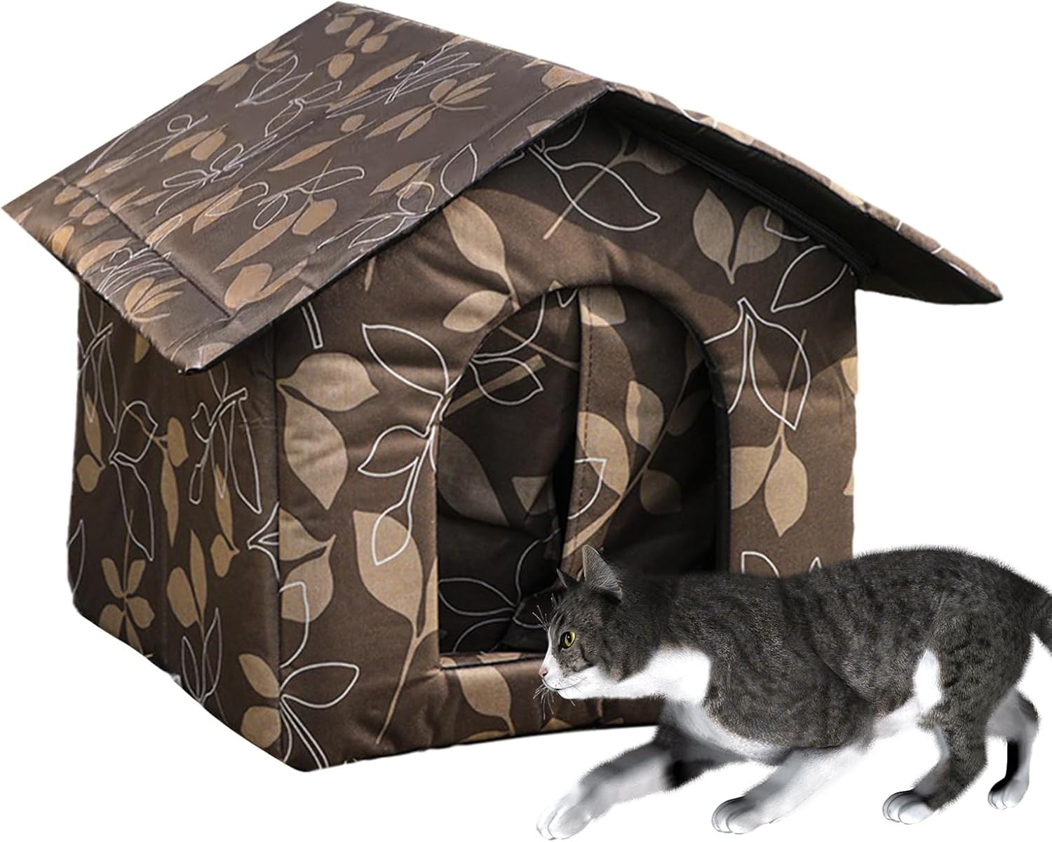 Amazon.com: Outdoor Pets Shelter Feral, Insulated Water Resistant Cat ...