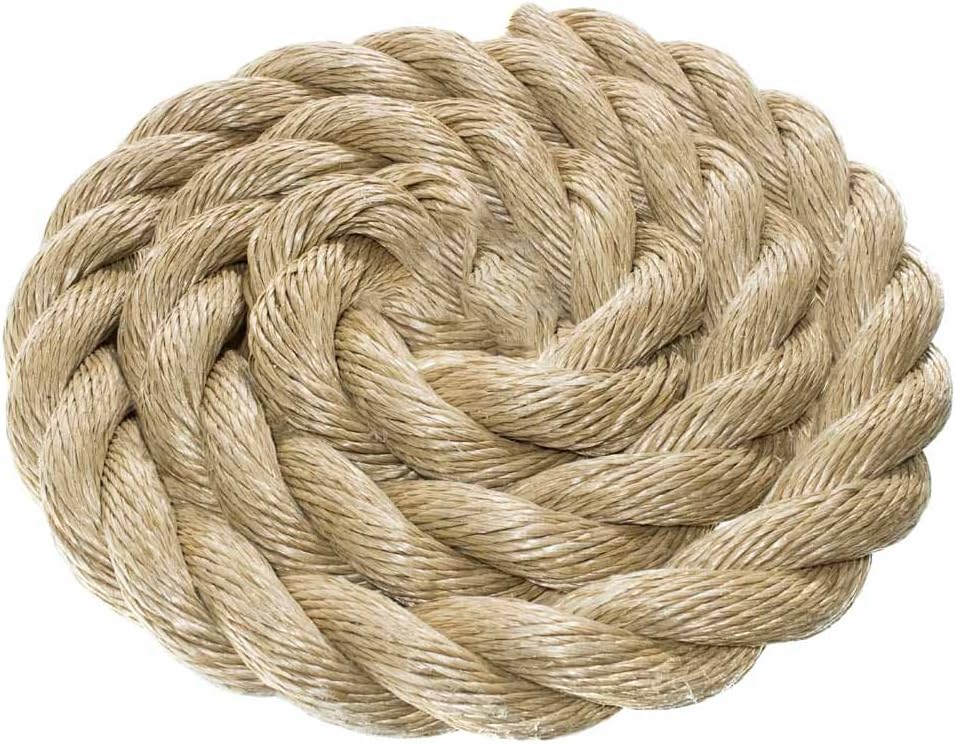ProManila Rope – Three Strand Twisted Rope with a 1 1/2 Inch Diameter ...
