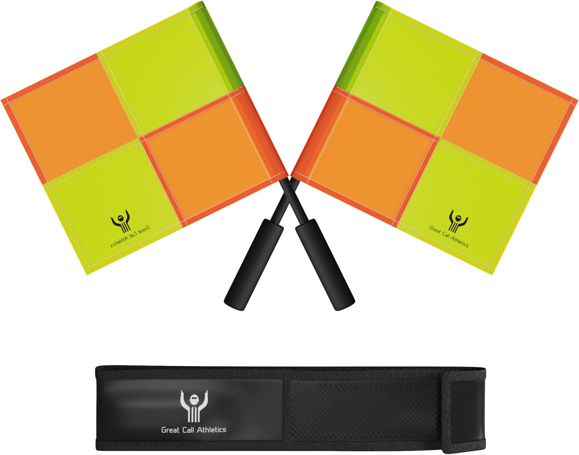 Amazon.com : Great Call Athletics | Soccer Referee Flag Pro Set With ...