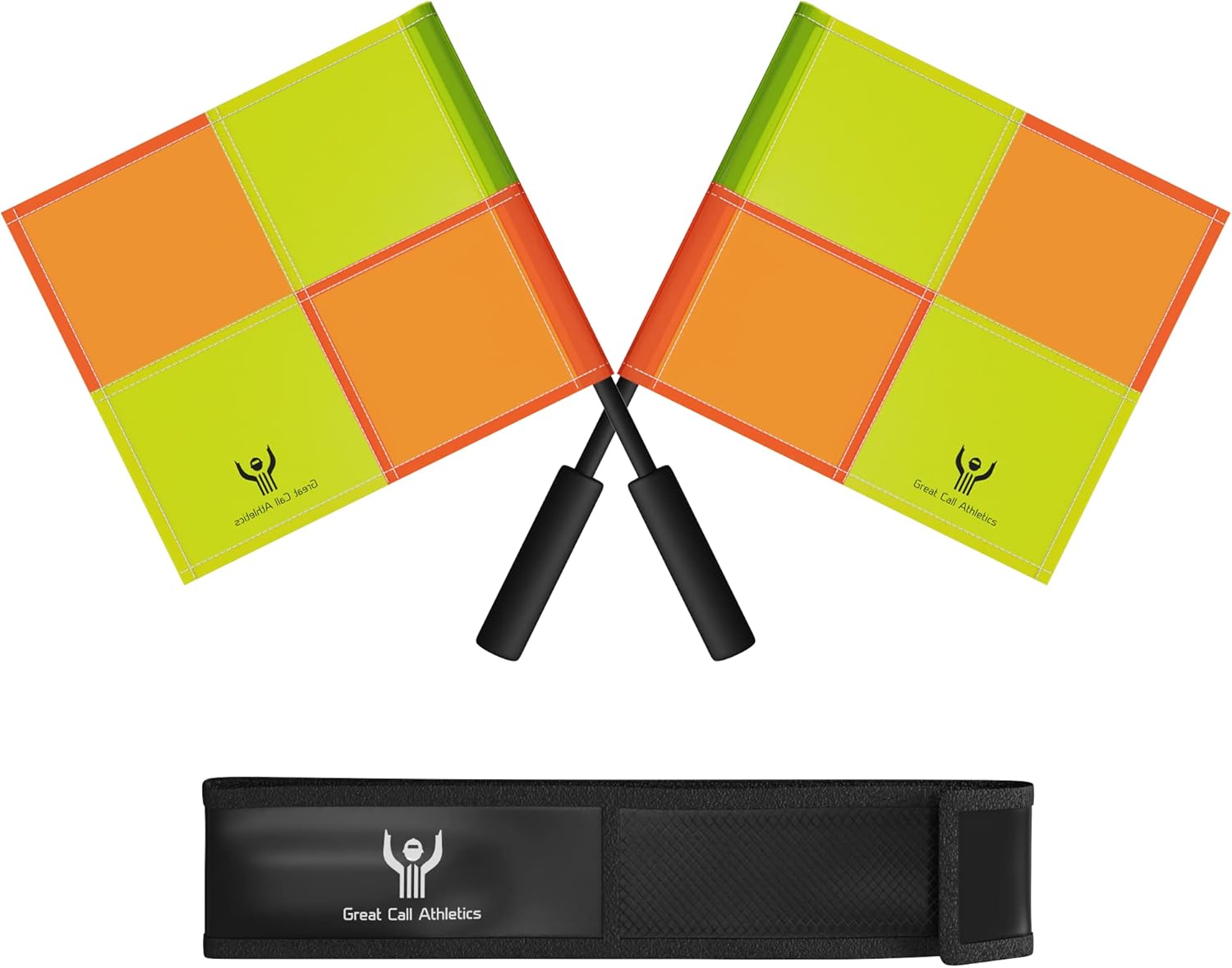 Amazon.com : Great Call Athletics | Soccer Referee Flag Pro Set With ...