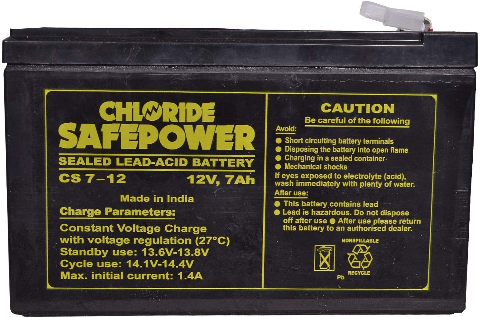 Exide 12 Volt 12 Ah SMF UPS-Emergency Battery : Amazon.in: Home & Kitchen