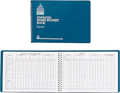 Amazon.com : Dome Simplified Home Budget Book, 7 1/2in. x 10 1/2in ...