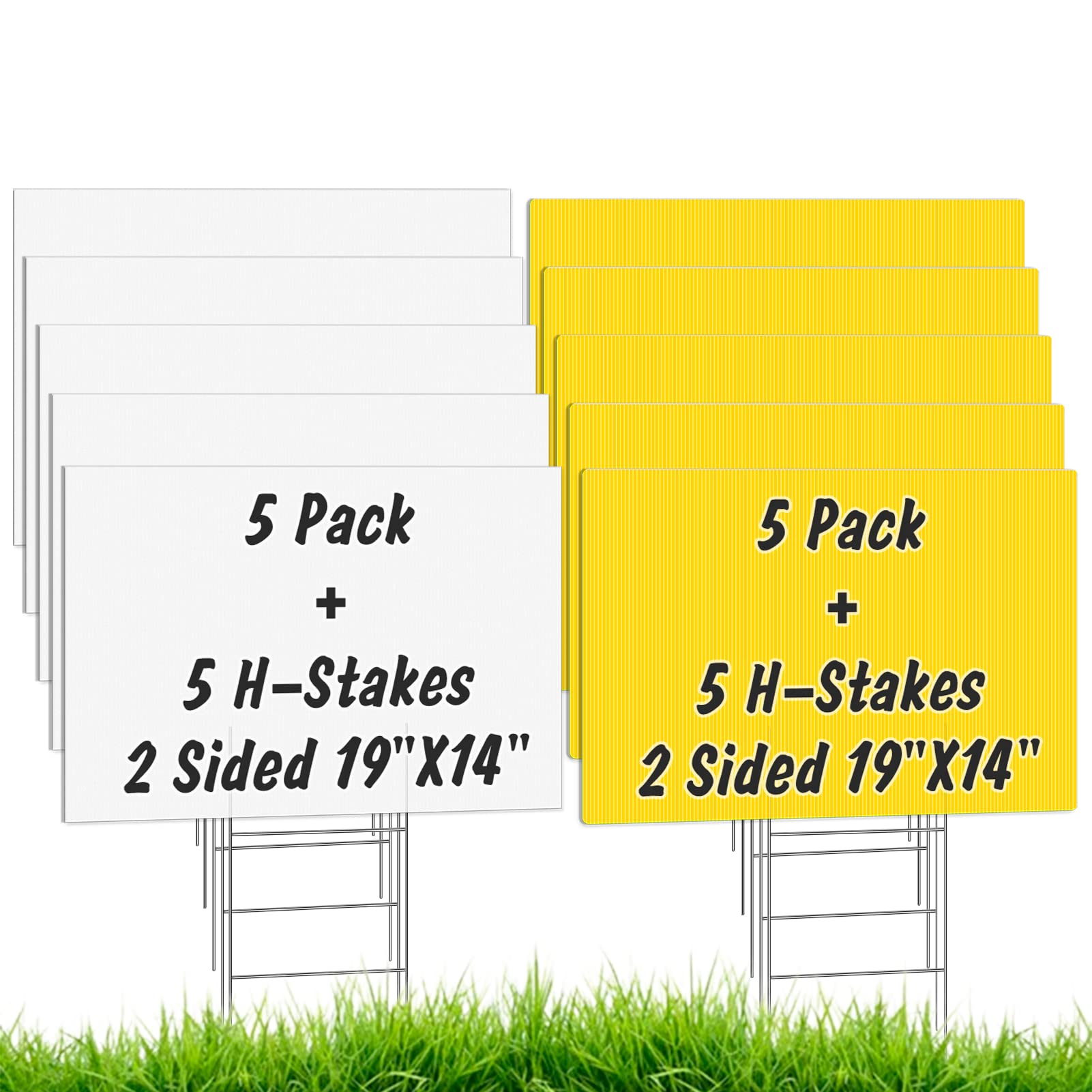 Snapklik.com : IKAYAS 10 Pack Blank Yard Signs