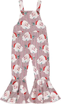 Amazon.com: Ysfanwuxi Toddler Baby Girl Christmas Outfit Santa Claus ...