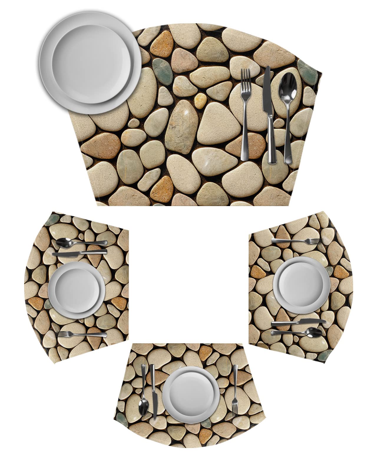 Round Cobblestone Texture Seamless