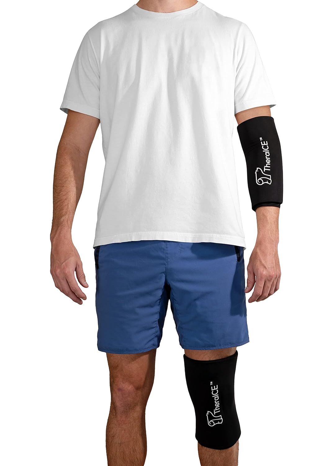Amazon.com: TheraICE Elbow & Knee Ice Pack for Injuries Compression ...