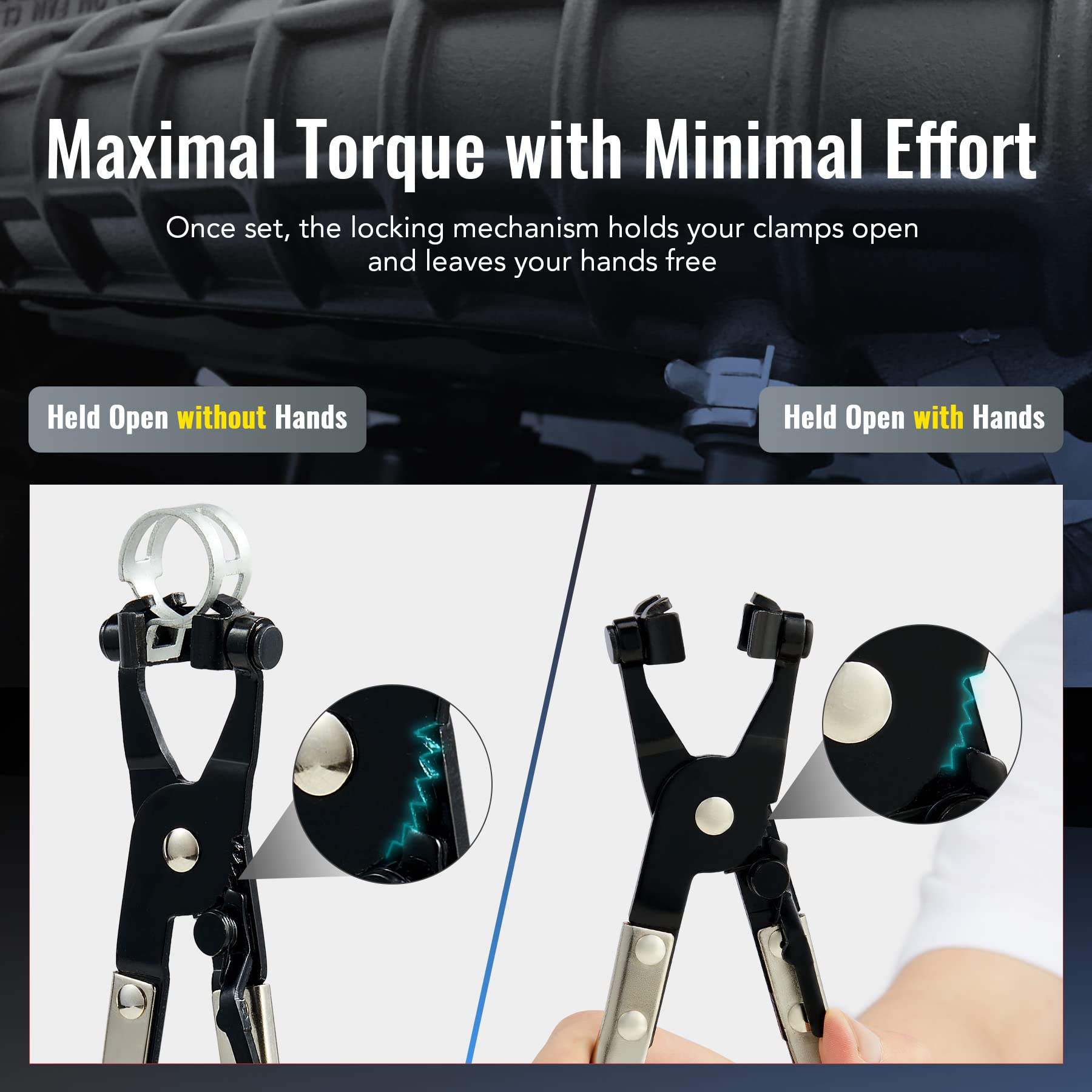 Snapklik.com : Orion Motor Tech 9pcs Hose Clamp Pliers For Fuel Oil ...