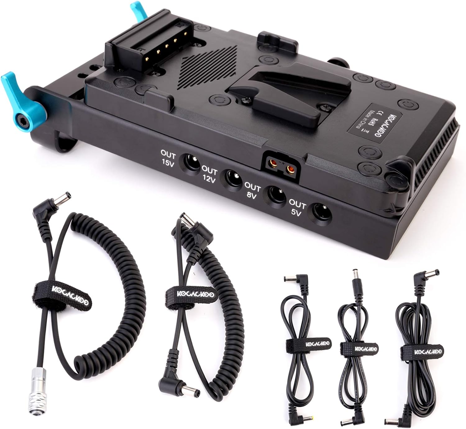 Amazon.com : KOCACKOO V-Mount Lock Battery Plate Power Supply Splitter ...