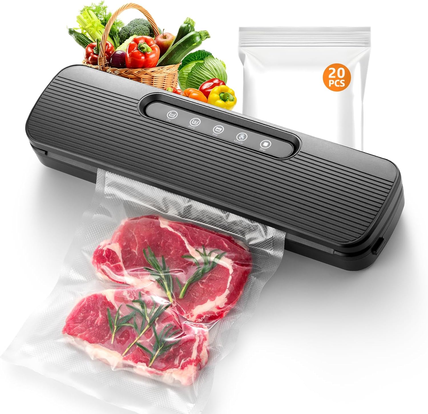 Amazon.com: Vacuum Sealer Machine for Food Preservation | High Suction ...