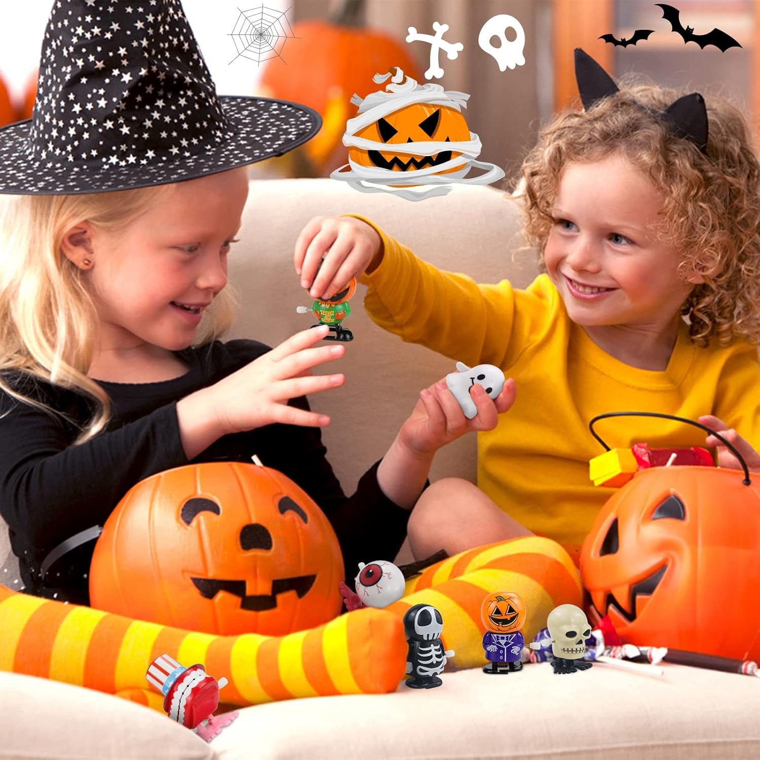 Halloween Windup Toys 18pcs All Hallows” Day Goody Bag Filler for Kids ...