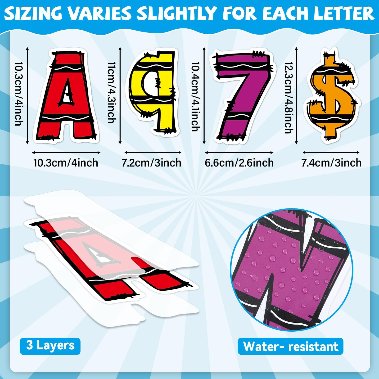 Snapklik.com : 260PCS Crayon Bulletin Board Letters For Classroom 4 ...