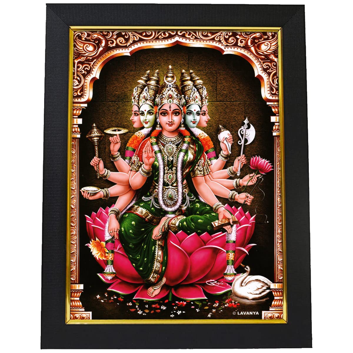 Buy 101Temples - Goddess Gayatri Mata Photo Frame | Veda Mata ...
