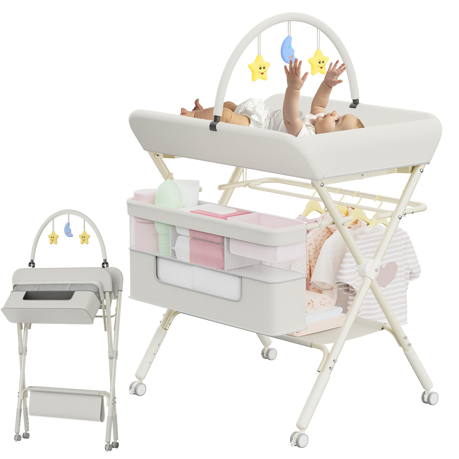 Amazon.com : Baby Changing Table, Portable Diaper Changing Table ...