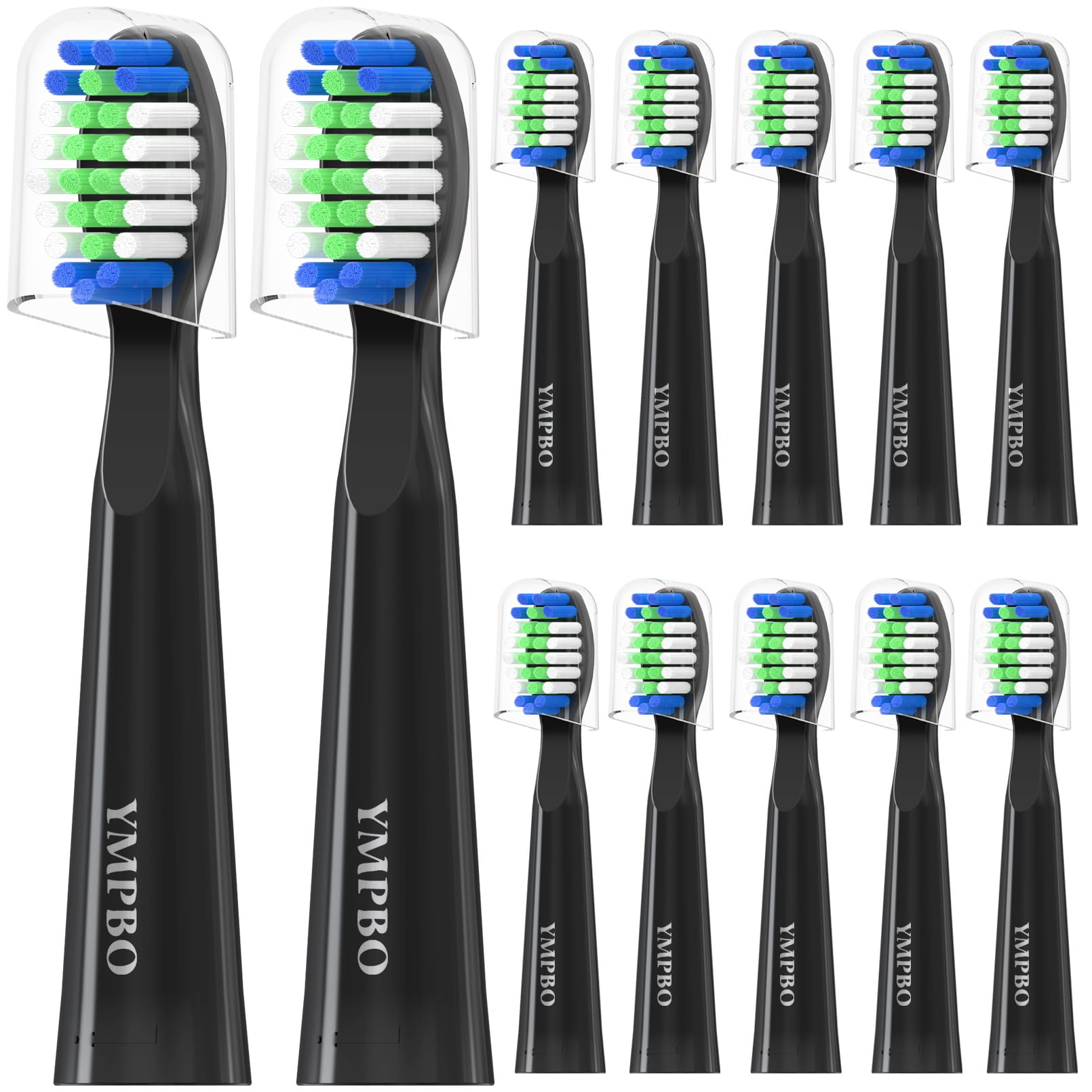 Amazon.com : YMPBO 12 Pack Toothbrush Heads Compatible with Bitvae D2 ...